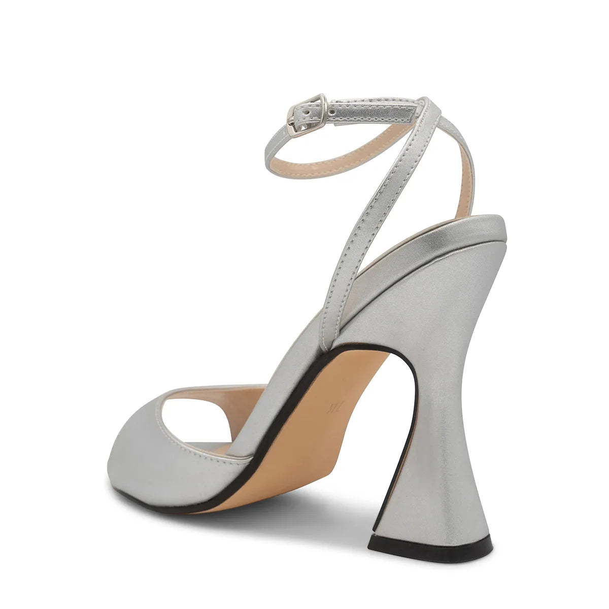 Quinn Silver | High Sculpted Heel Bridal Sandals | Benjamin Walk