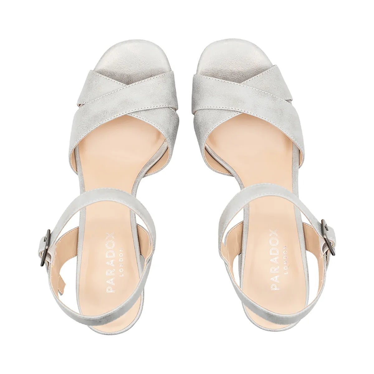 Landon Silver | High Stable Heel Platform Shoes | Benjamin Walk
